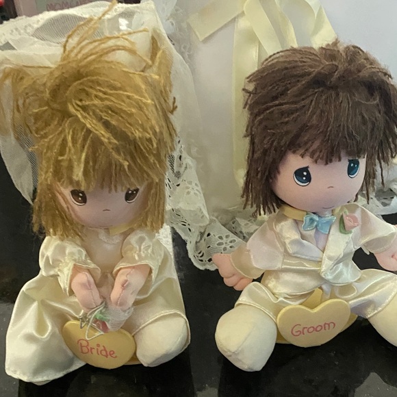 Precious Moments | Other | Precious Moments Bride And Groom Dolls Cream ...